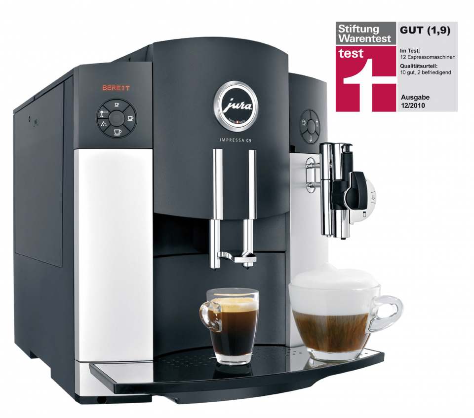 Jura Kaffeevollautomat Impressa C9 mit Sonderlob für exzellenten Cappuccino